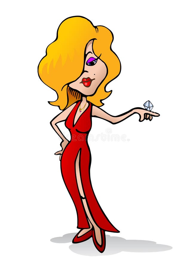 Rich Little Girl Cartoon
