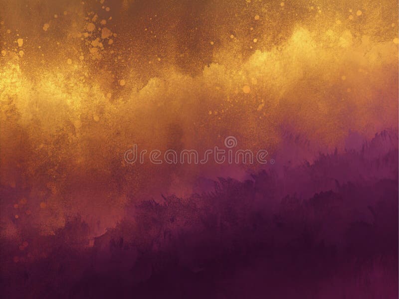 Rich Gold Fading into Deep Plum with Bold Shimmering Gradient Stock ...