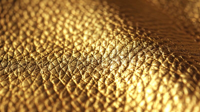 Rich Gold Leather Texture with Luxurious Grain and Finish Stock ...