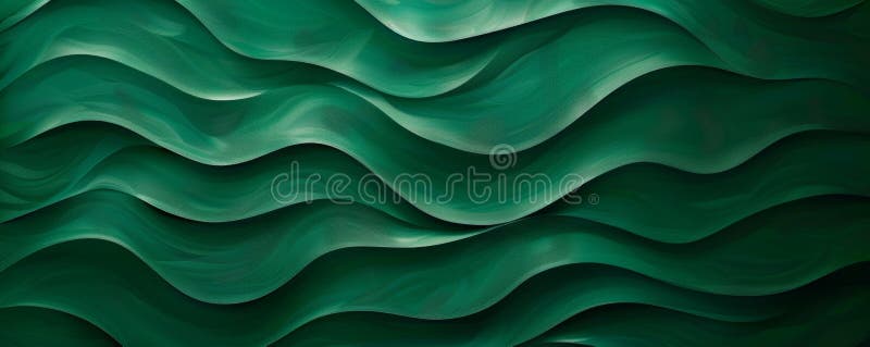 A Rich Green Background with a Subtle Pattern of Overlapping Waves ...