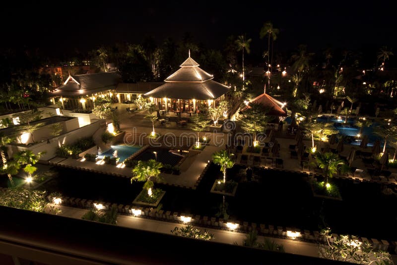 Rich hotel stock photo. Image of palm, idyllic, hotel - 8786924