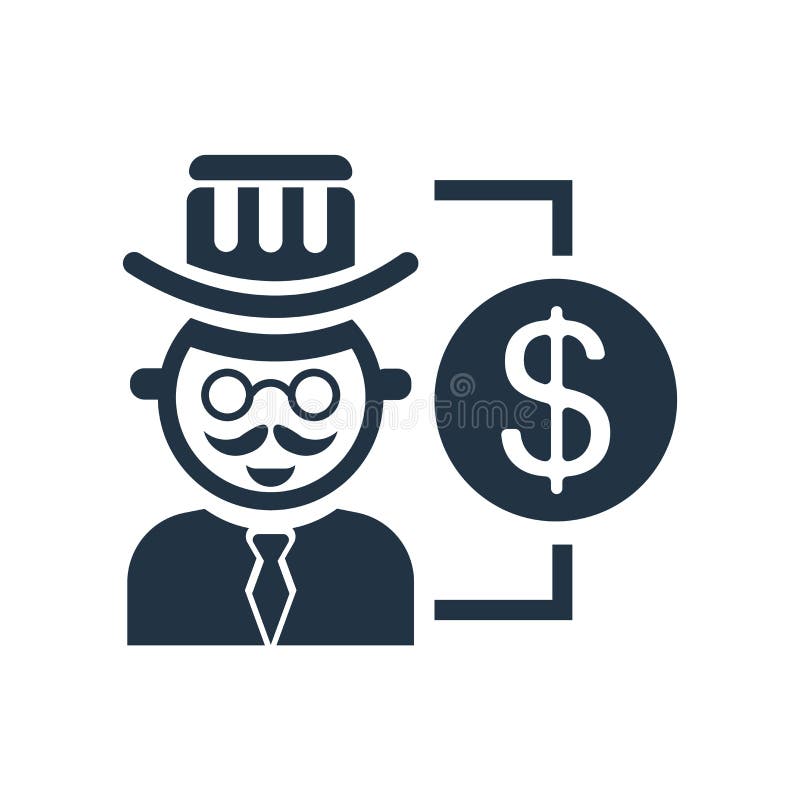 Rich Man Icon. Trendy Rich Man Logo Concept on White Background Stock ...