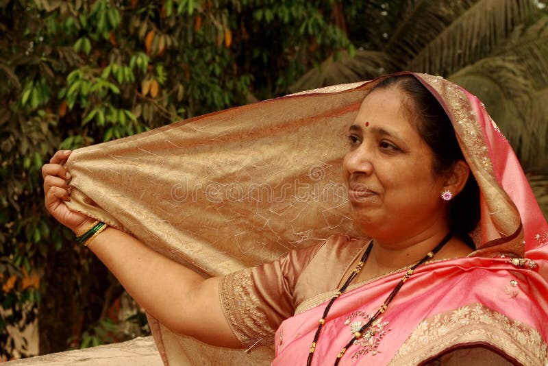 Rich Indian Girl on Her Farm Stock Photo - Image of portrait, pretty ...
