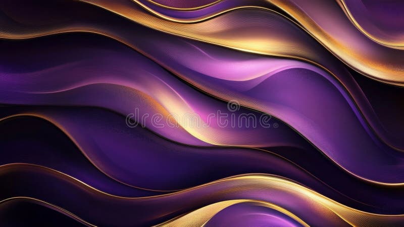 A Rich, Luxurious Background Featuring Fluid Gradient Waves in Deep ...