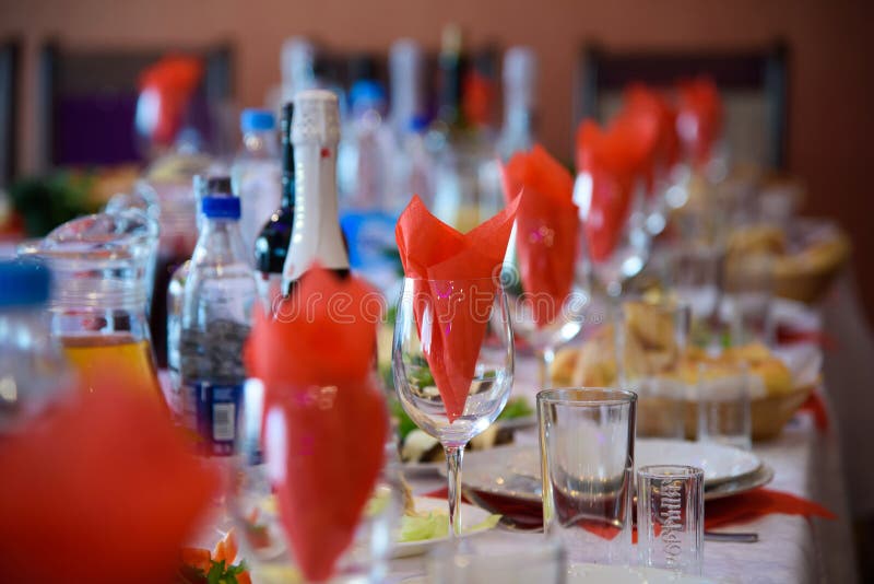 Cold Dishes and Snacks on the Festive Table Stock Photo - Image of fine ...