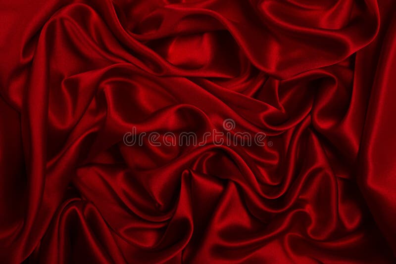 Rich and Luxury Red Silk Fabric Texture Background Stock Image - Image ...