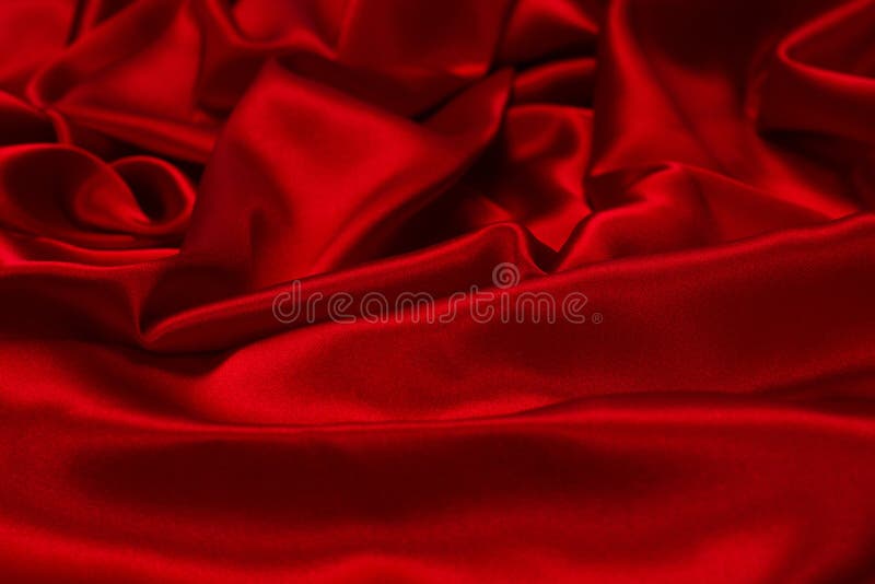 Rich and Luxury Red Silk Fabric Texture Background Stock Image - Image ...