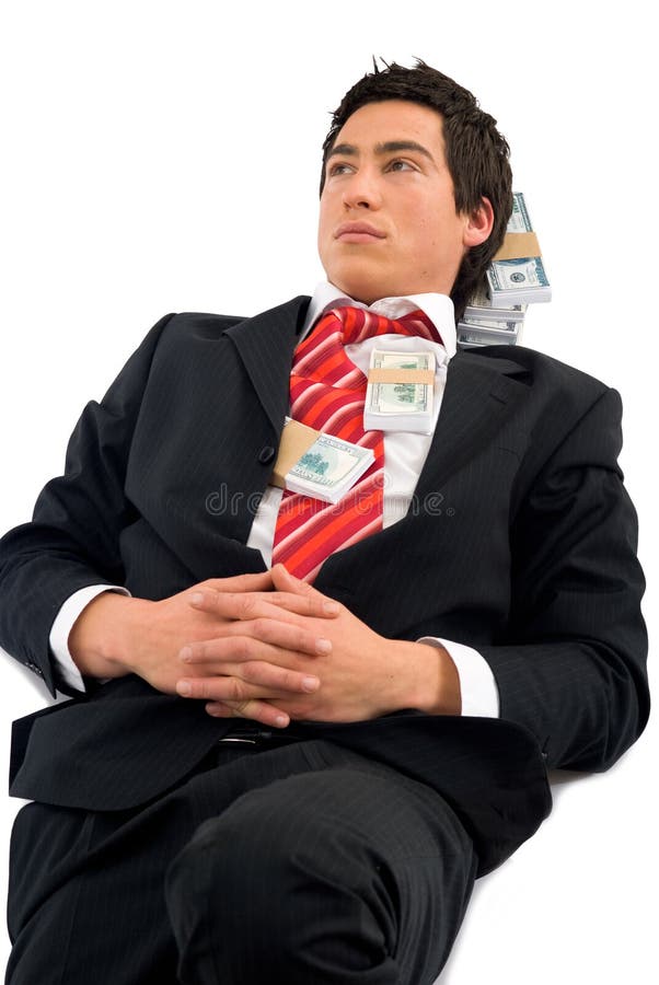 Rich man stock image. Image of rich, currency, deposit - 7682357