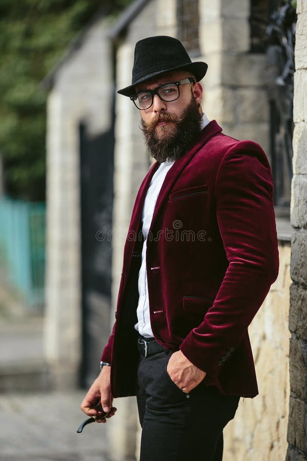 Rich Man with a Beard, Thinking about Business Stock Image - Image of ...