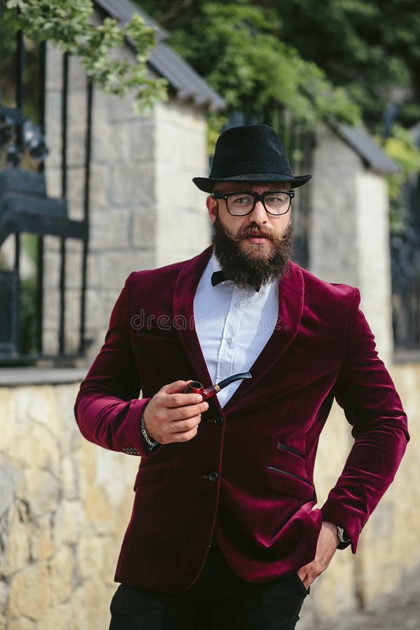 Rich Man with a Beard, Thinking about Business Stock Photo - Image of ...