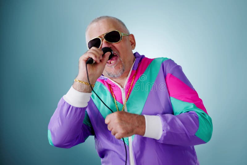 Rich Man in Disco Club Singing Stock Photo - Image of rich, show: 283344166