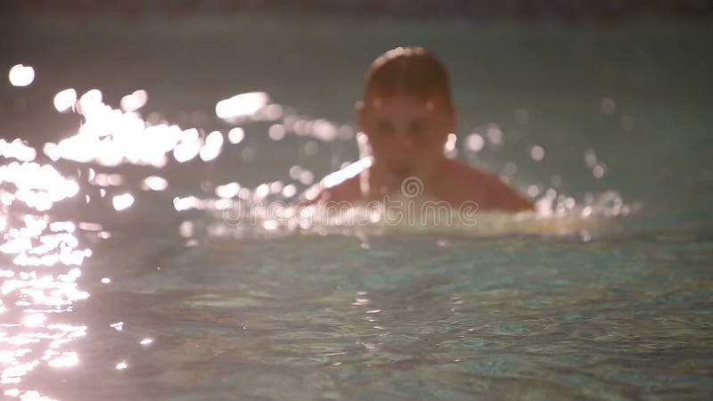 The Rich Man is Swimming in the Pool. Stock Footage - Video of indoor ...