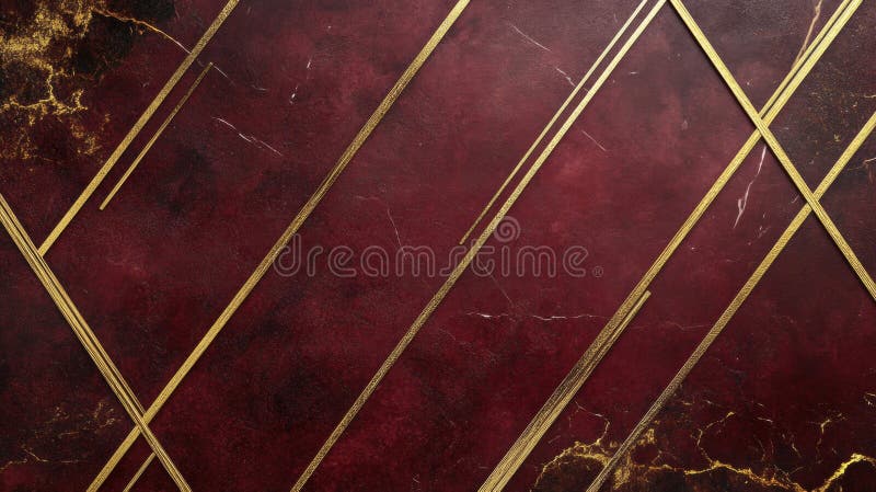 Rich Maroon Background Featuring Golden Geometric Lines and Textures ...