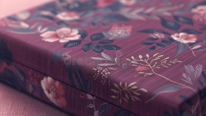 A Rich Maroon Box with a Grainy Gradient of Deep Navy and Dusty Pink ...