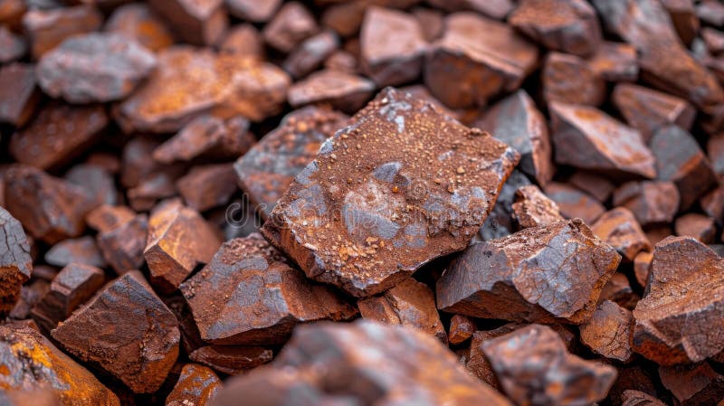 Rich Metal Ore Formations with Distinct Natural Patterns. Stock Photo ...