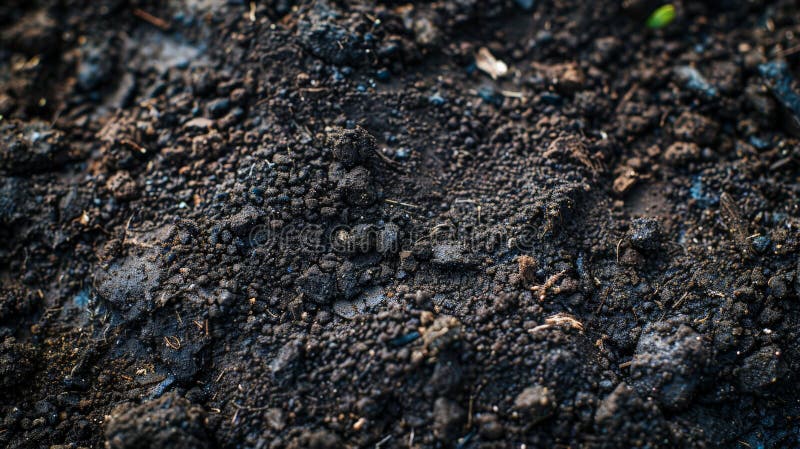 Rich Moist Soil Texture CloseUp in Natural Garden Setting Stock Photo ...