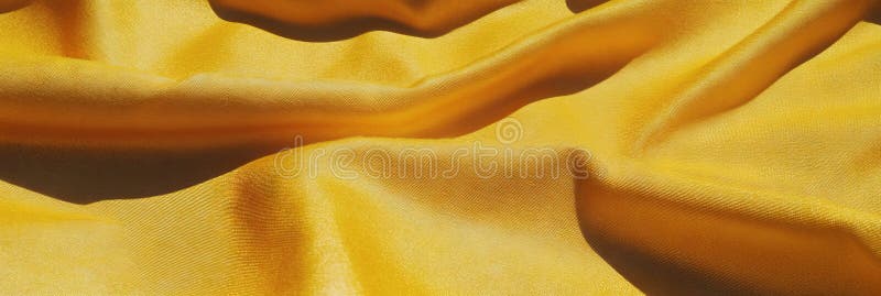 Rich Mustard Yellow Suede Fabric with Textured Surface and Bright ...