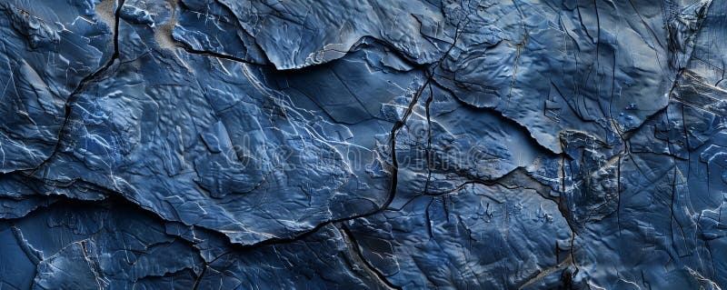 Rich Navy Blue Texture with a Rugged, Rock-like Pattern, Suggesting a ...