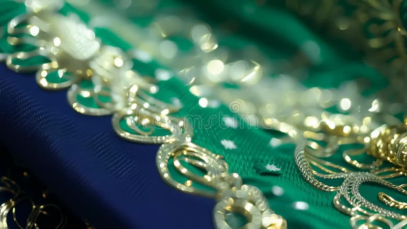 Metallic Thread Brocade Fabric Mesmerizes with Shimmering Gold and ...