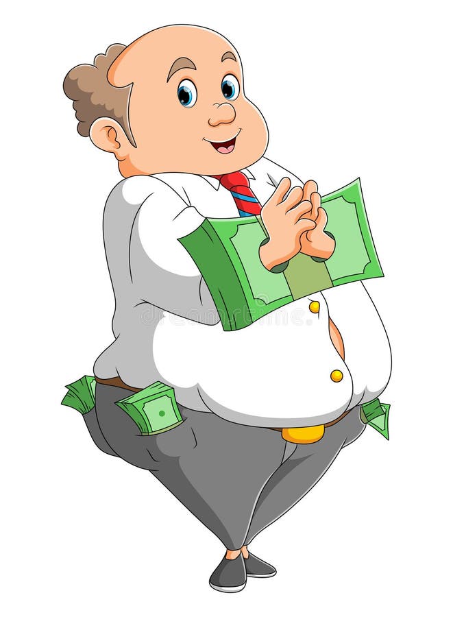 The Rich Officer is Handcuffed with Dollar Bills of Corruption Stock ...