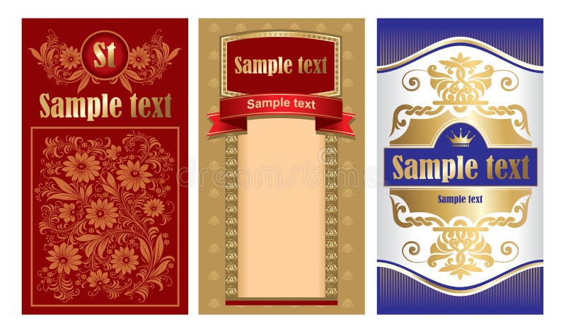 Rich Ornate Label. Vector, Editable Stock Vector - Illustration of rich ...