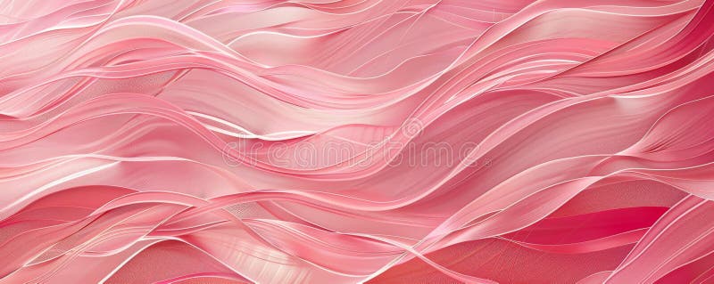 A Rich Pink Background Featuring a Pattern of Overlapping Waves, Adding ...