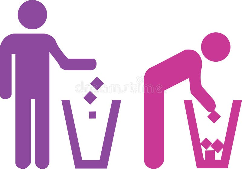 Rich and Poor Man People Pictogram Stock Vector - Illustration of ...