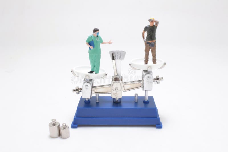 Rich and Poor Men Comparison on Balance Scale Stock Image - Image of ...