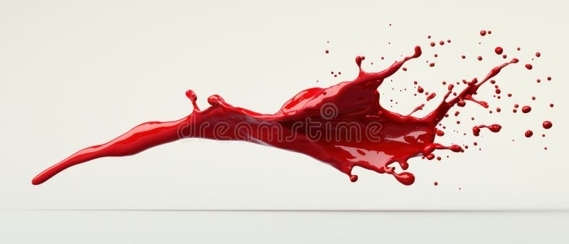 Rich Red Liquid Splash Captured in Motion, Creating Dynamic Visual ...