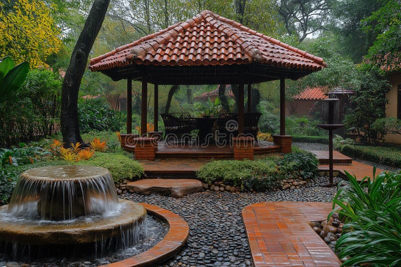 A Rich Representation of a Malaysian Garden, Showcasing Its Unique ...