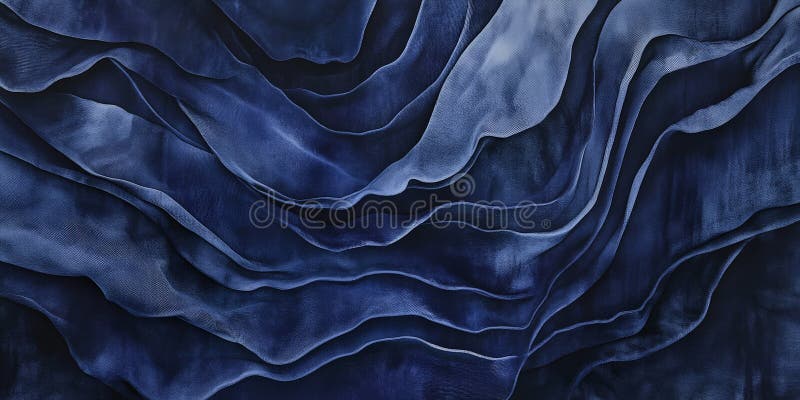 Rich Sapphire Velvet Texture with Soft Folds and Deep Shadows for a ...