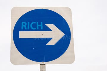 Rich sign stock image. Image of road, traffic, wealth - 14352211