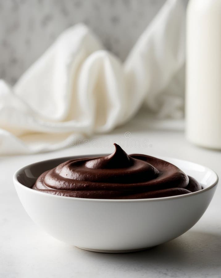 Rich and Smooth Chocolate Spread in Bowl. Stock Photo - Image of ...