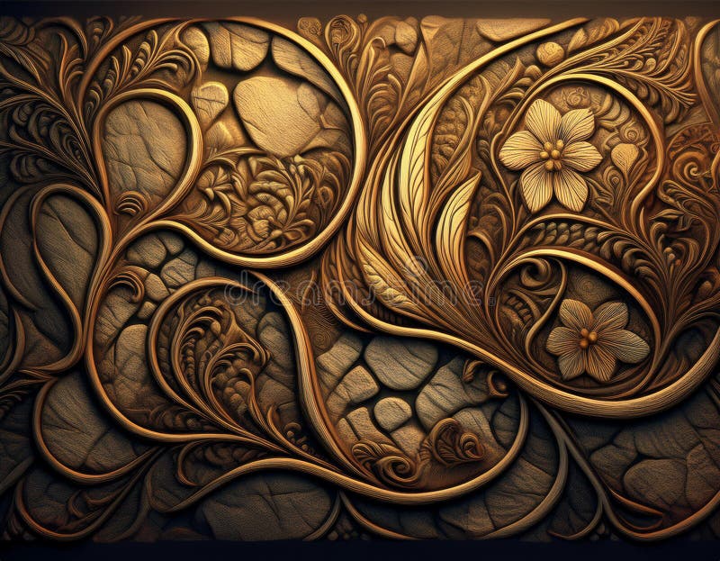Rich Stone Texture Background with Intricate Patterns and Natural ...