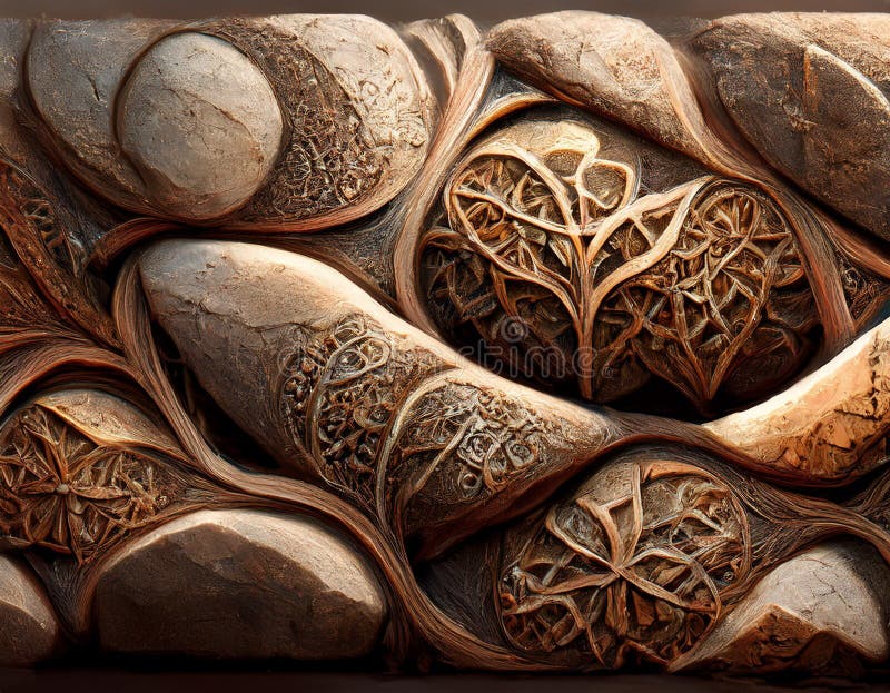 Rich Stone Texture Background with Intricate Patterns and Natural ...