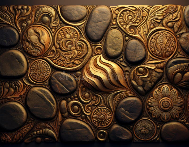 Rich Stone Texture Background with Intricate Patterns and Natural ...