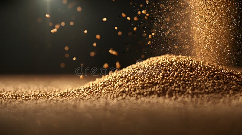 Rich Texture of Falling Granules: a Close-Up View of Oil Extraction Raw ...