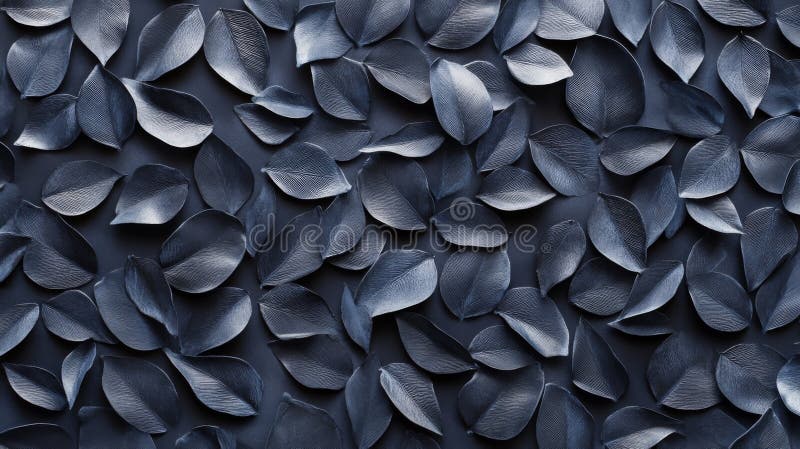 A Rich and Textured Background is Formed by a Dark Botanical Pattern of ...
