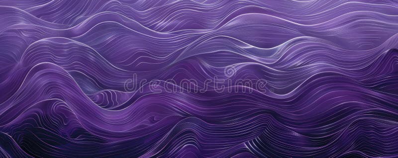 Rich Violet Background Featuring Pattern Overlapping Waves Adding Stock ...