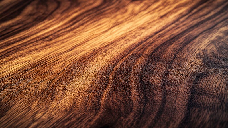 Rich Walnut with a Deep, Rich Hue and Prominent Grain Patterns Stock ...