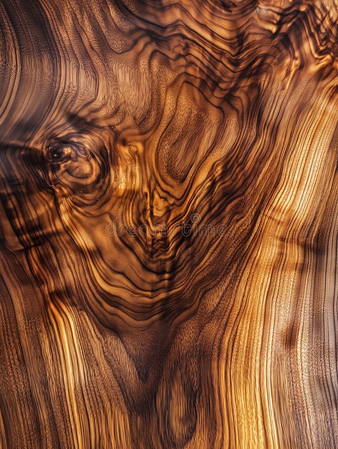 Rich Walnut Wood Texture Showcasing Intricate Grain Patterns in Warm ...