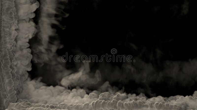 Rich White Smoke or Clouds Corner Frame, Isolated - Abstract 3D ...