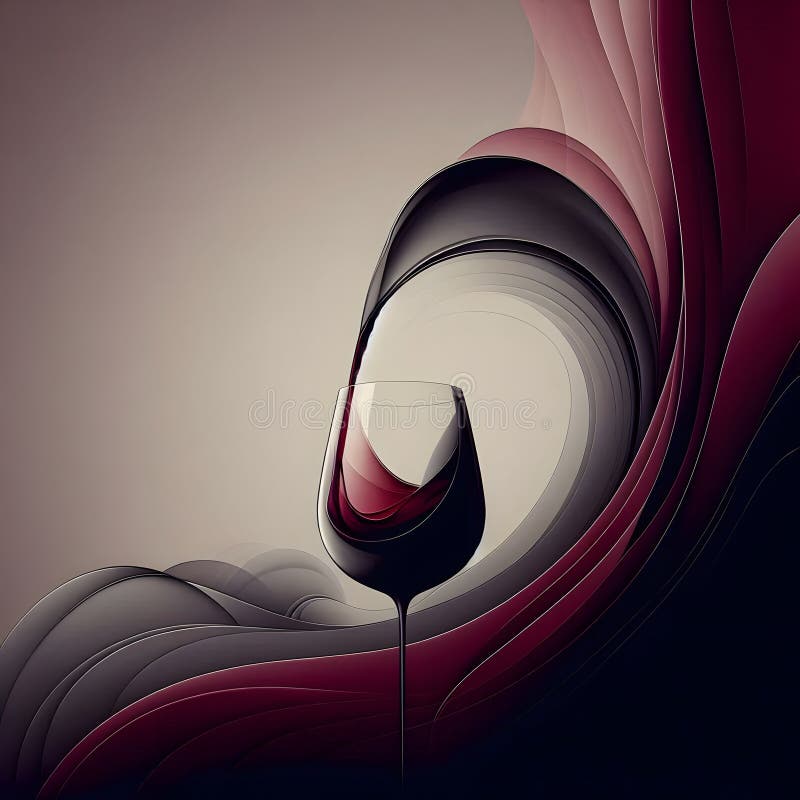 Rich Wine Pour with Burgundy Dynamic Pattern and Elegant Movement Flow ...