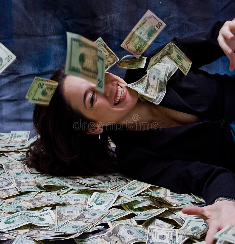 Rich woman stock photo. Image of millionaire, currency - 3953700