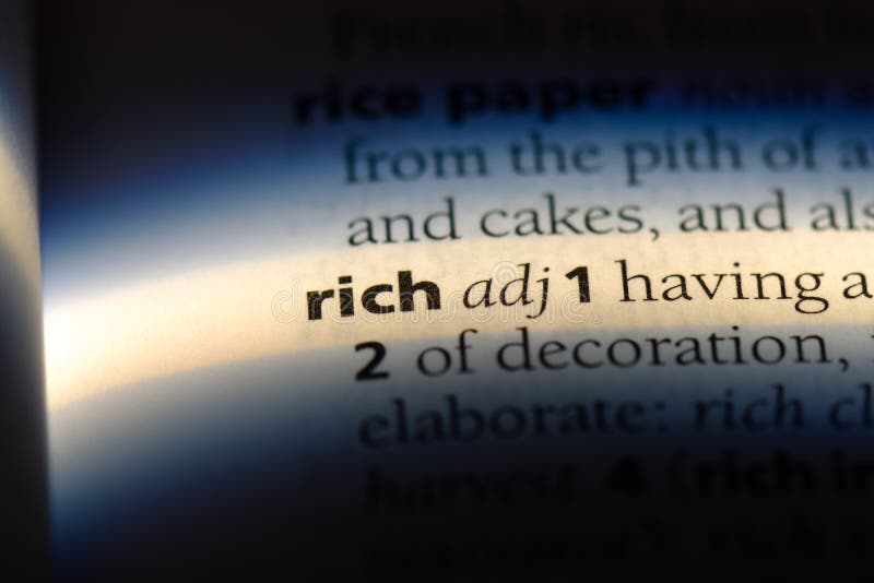 Rich stock photo. Image of book, isolated, paper, macro - 126614640