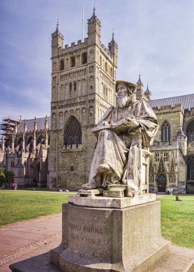Richard Hooker Statue Exeter R-U Photo éditorial - Image du repère ...