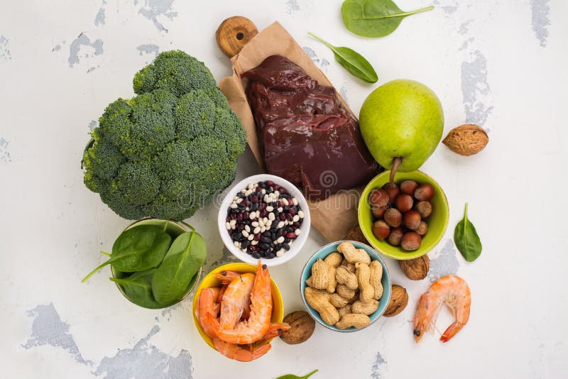 Nourriture Nutritive Saine Comme Acide Folique, Minerais, Vitamine B9 ...