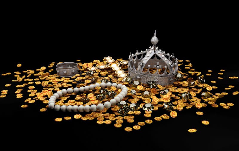 Richesse sur le fond noir illustration stock. Illustration du fond ...