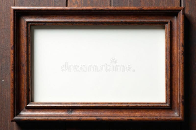 Richly Colored Dark Brown Wooden Picture Frame, Border, Deep Brown ...