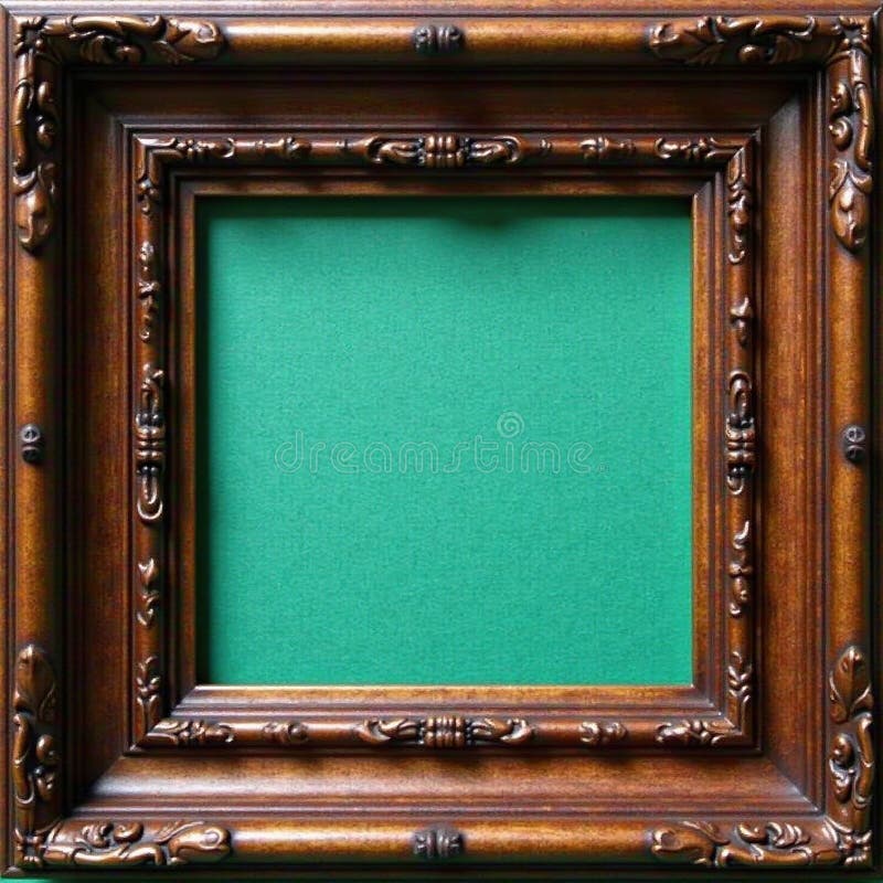 Richly Colored Dark Brown Wooden Picture Frame, Elegant Lines, Dark ...